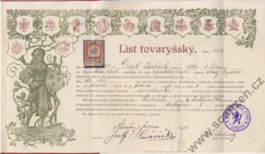 Czech Certificates - Czech & Slovak American Genealogy Society of Illinois