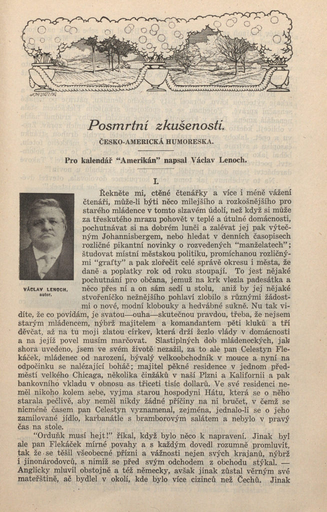 Vaclav Lenoch Story Teller - Czech & Slovak American Genealogy Society ...